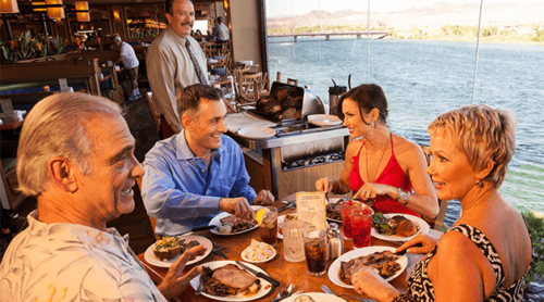 dining, riverside resort, six restaurants, from Gourmet to buffet,